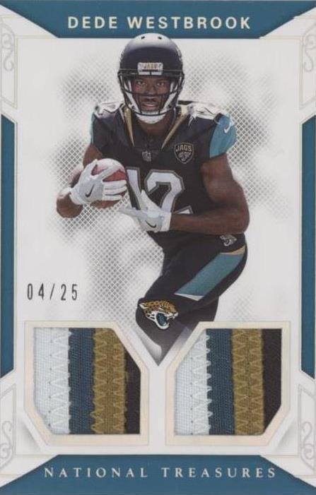2017 Panini National Treasures - Rookie Dual Materials Dede Westbrook ...