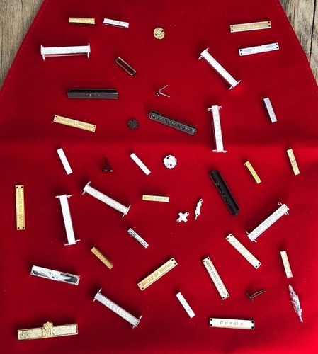 Medal Clasps, Numbers, Devices, Emblems,Bars Full Size or Miniature ...