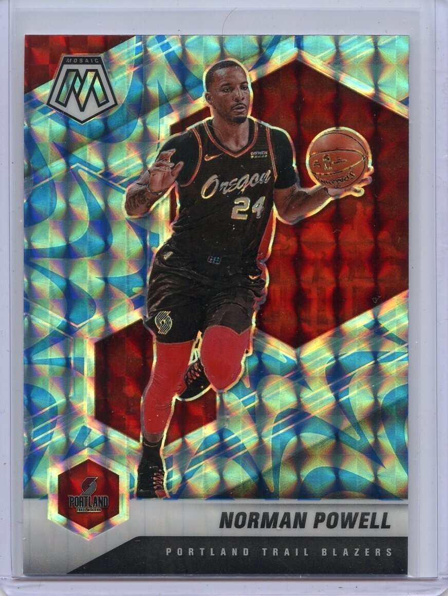 2020-21 Panini Mosaic Mosaic Reactive Blue #195 Norman Powell | eBay
