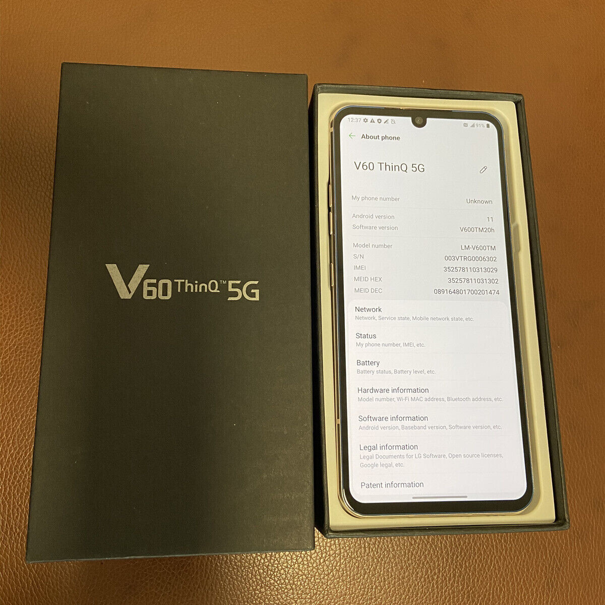 LG V60 ThinQ 5G - 128 GB - Blue (T-Mobile) for sale online | eBay