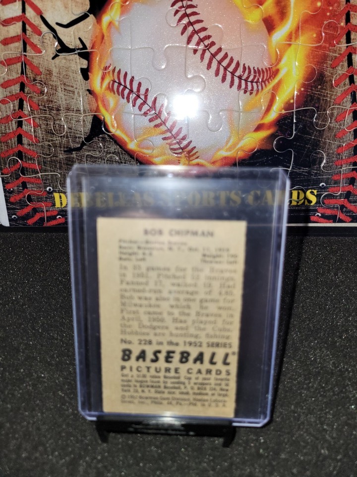 1952 Bowman #228 Bob Chipman | eBay