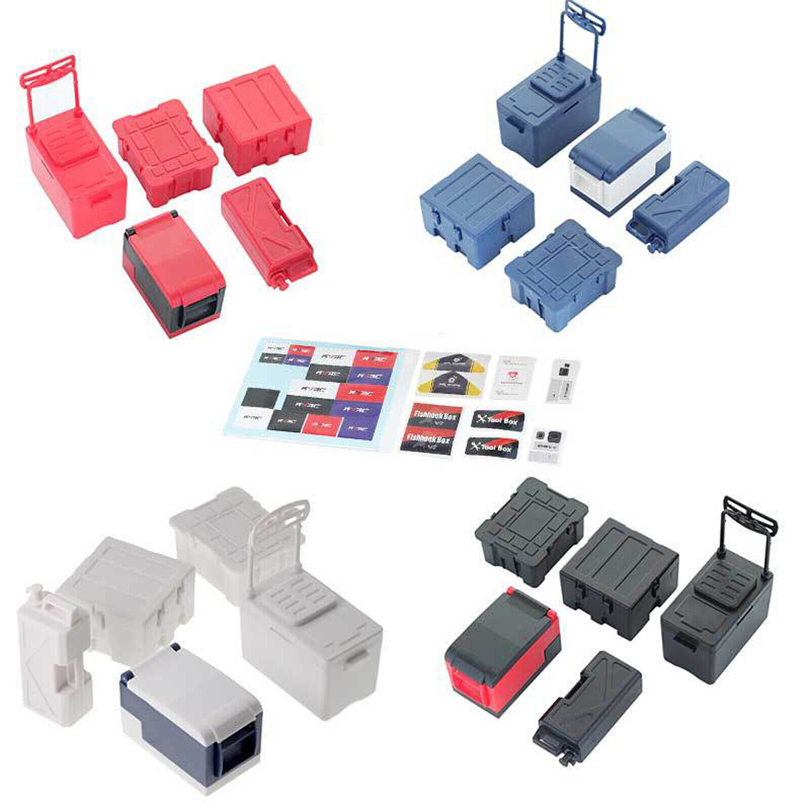 For 1/10 Simulation Climbing Car TRX4 SCX10 Storage Box Decoration Tool ...