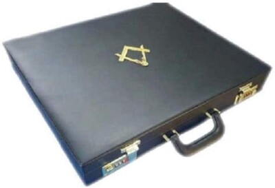 Masonic Regalia MM/WM Mason Apron Hard Case/Briefcase with Yellow ...