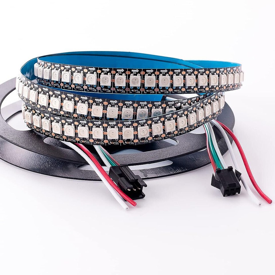 1-5M WS2812B 5050 LED Light 144 150 300 5V RGB Leds Individual ...