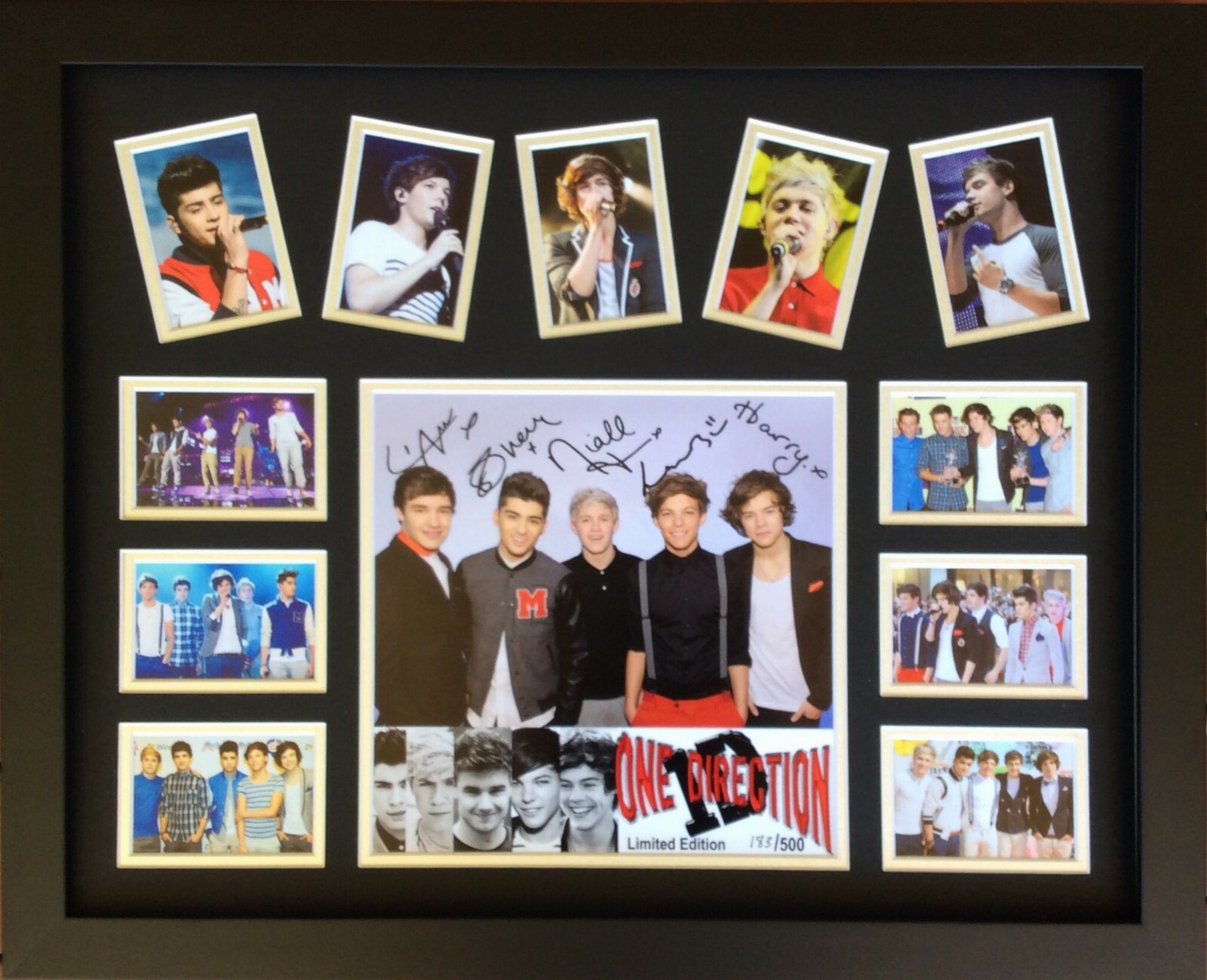 New ONE DIRECTION Signed Limited Edition Memorabilia Framed comes COL ...
