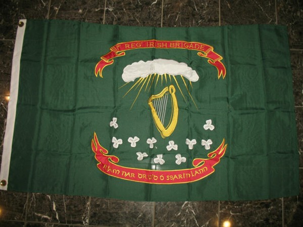 3x5 Embroidered Sewn 1st Irish Brigade Synthetic Cotton Flag 3'x5 ...
