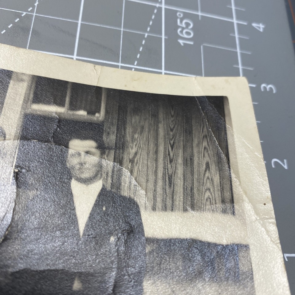 Central Texas Vintage Photo Portrait damaged spooky blurry two men ...