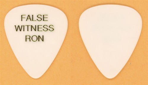 False Witness Ron Vintage Tour Guitar Pick | eBay