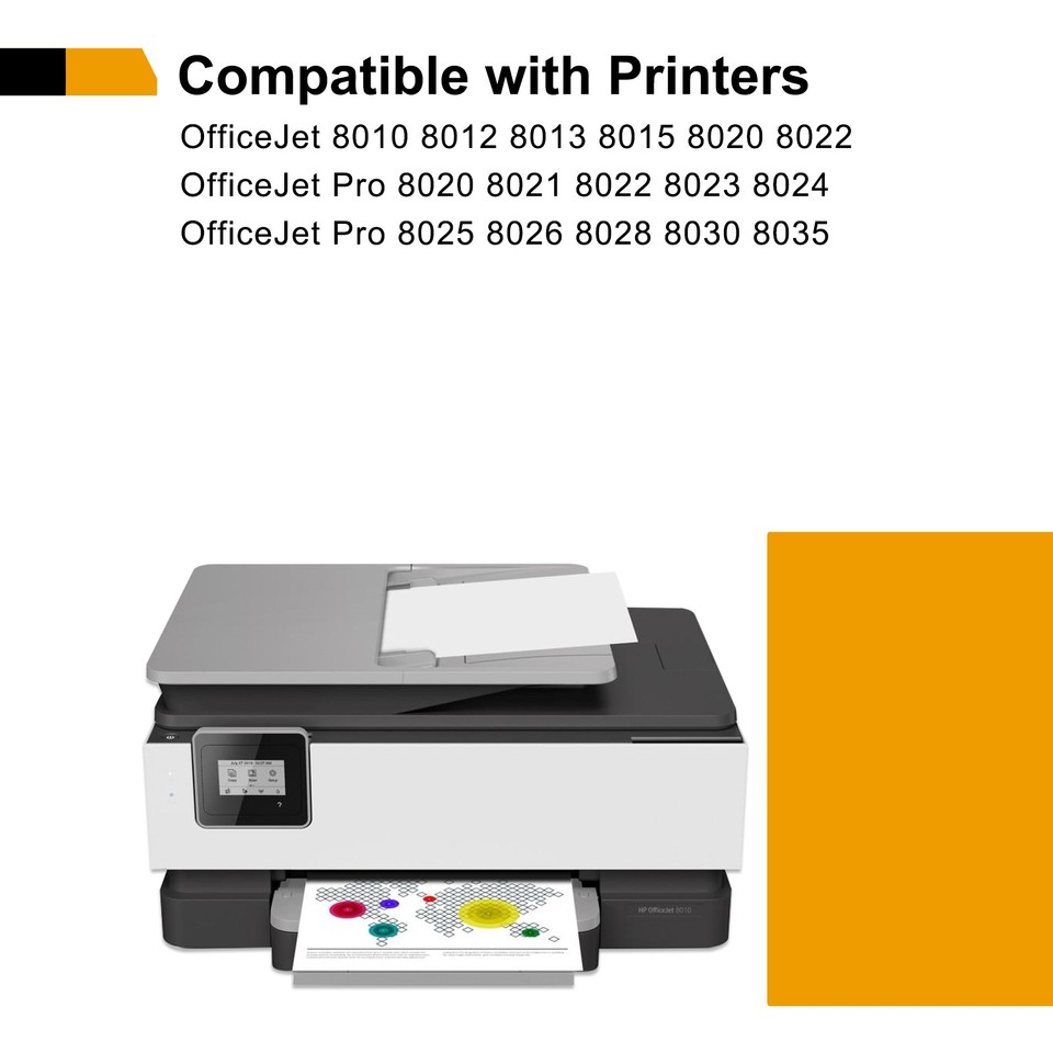 910XL BCMY Ink Cartridge Replacement for HP OFFICEJET PRO 8020e 8025e ...