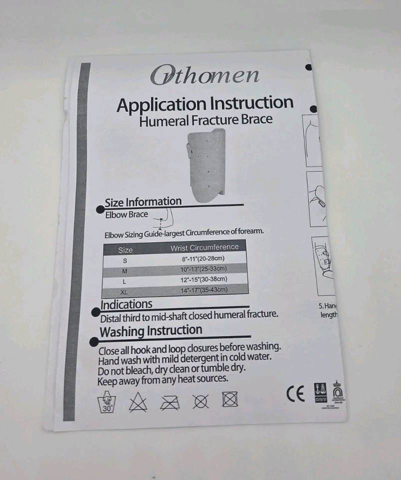 Orthomen Arm Sarmiento Humeral Cuff Brace/Humeral Splint Rom Arm ...