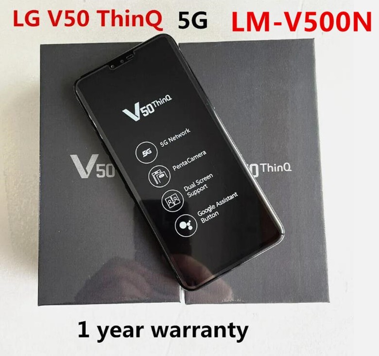 LG V50 ThinQ - 128 GB - Black (Unlocked) (Single SIM) for sale online ...
