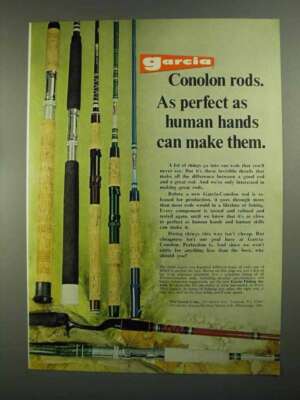 1973 Garcia Conolon Fishing Rods Ad - Human Hands | eBay