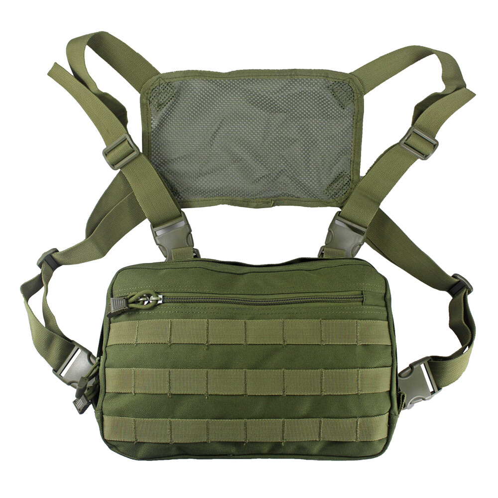 KRYDEX Tactical Concealed Molle Recon Combat Chest Rig Bag Pack Vest ...