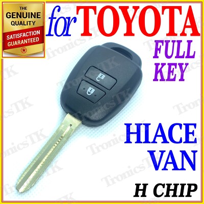 FOR TOYOTA HIACE VAN REMOTE KEY - TWO BUTTONS - H CHIP - YEAR FROM 2013 ...