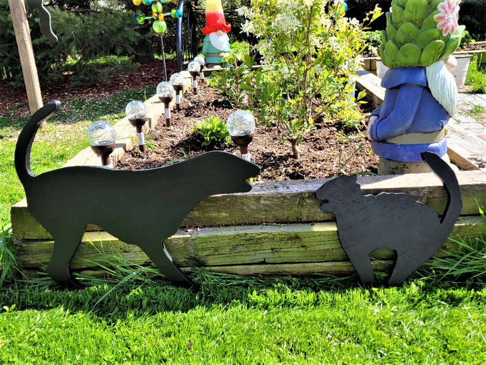 Lawn Art Yard Shadow Silhouette Yard Silhouettes