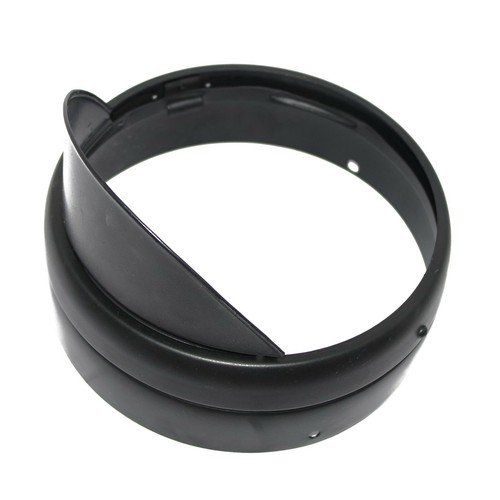 7'' Headlight Inner Outer Rim + shade Peak Black For Royal Enfield ...