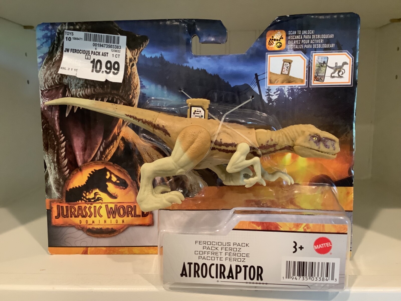 New Jurassic World Dominion Atrociraptor Action Figure Mattel Toy