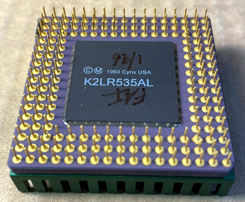 Cyrix Cx486 DX2 66 CPU - Vintage - Gold - Ceramic - Direct Pull | eBay