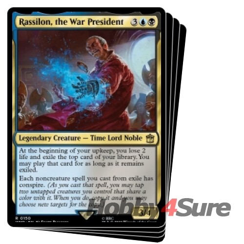 Rassilon, The War President X4 M/NM Magic MTG Universes Beyond: Doctor ...