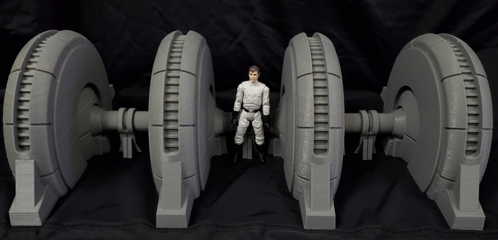 CUSTOM 4 HOTH SHIELD GENERATORS for 3.75" 1:18 SCALE STAR WARS FIGURE ...