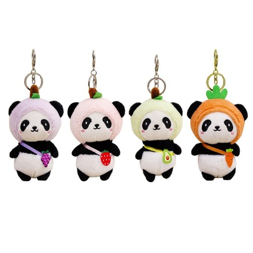Cute Furry Panda Toy Keychains Stuffed Christmas Gift for Girlfriend | eBay