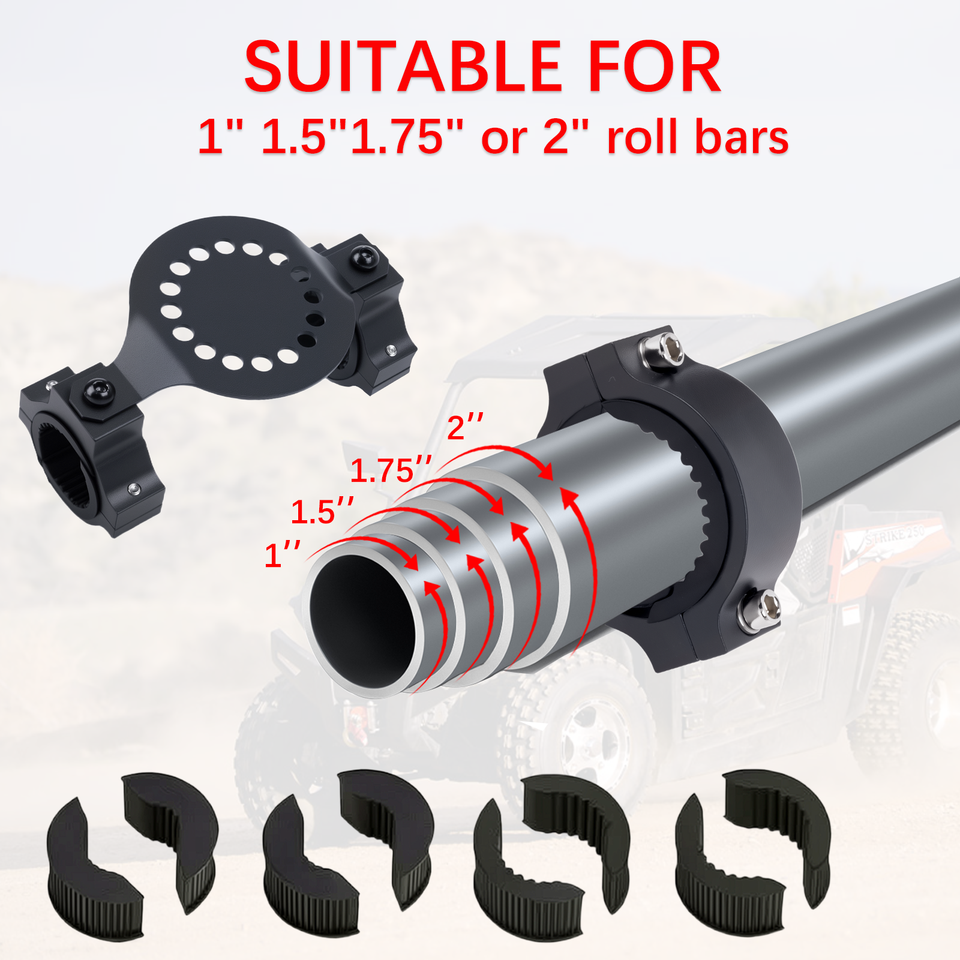 Gas Can Mount Oil Mounting Holder Fit For UTV ATV Can Am X3 Polaris RZR ...