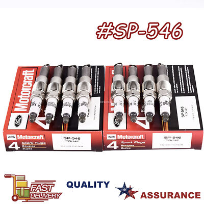 8Pcs Motorcraft SP546 Spark Plugs SP-546 PZK14F Genuine New For Ford ...