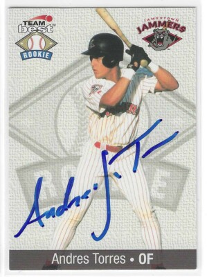 Andres Torres Signed 1999 Team Best Jamestown Jammers Rookie Card ...