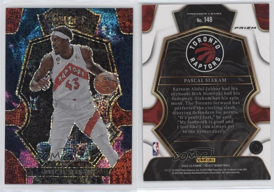 2022-23 Panini Select Premier Level Cosmic Prizm Pascal Siakam #148 hs9 ...