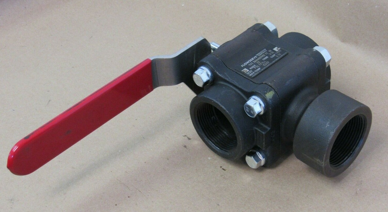 FLOWSERVE WORCESTER BALL VALVE, 1.75" DIA HOLE, A216 WCB 832469 ...