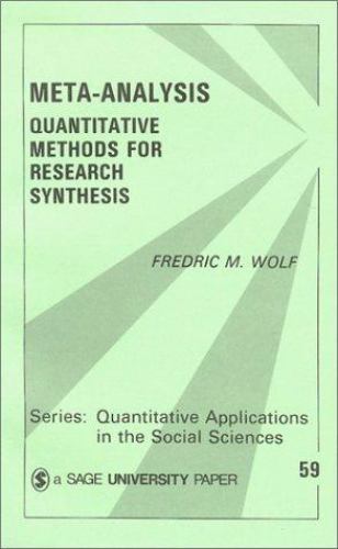 Meta-Analysis: Quantitative Methods for Research Synthesis ...