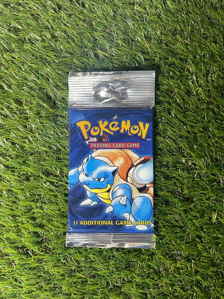 1999 Pokemon Base Set Unlimited Long Crimp Booster Pack | Hanger ...