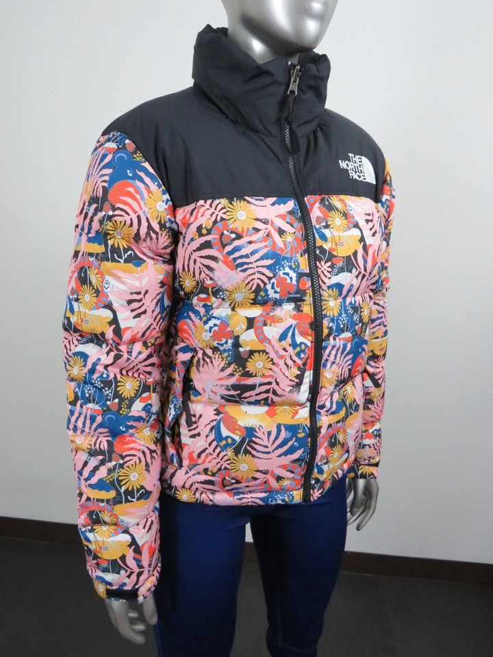 Womens International Collection The North Face Print Nuptse 700-Down ...