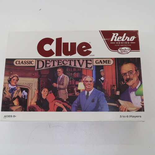 Hasbro Retro Series Clue 1986 Edition Classic Detective Game 100% ...