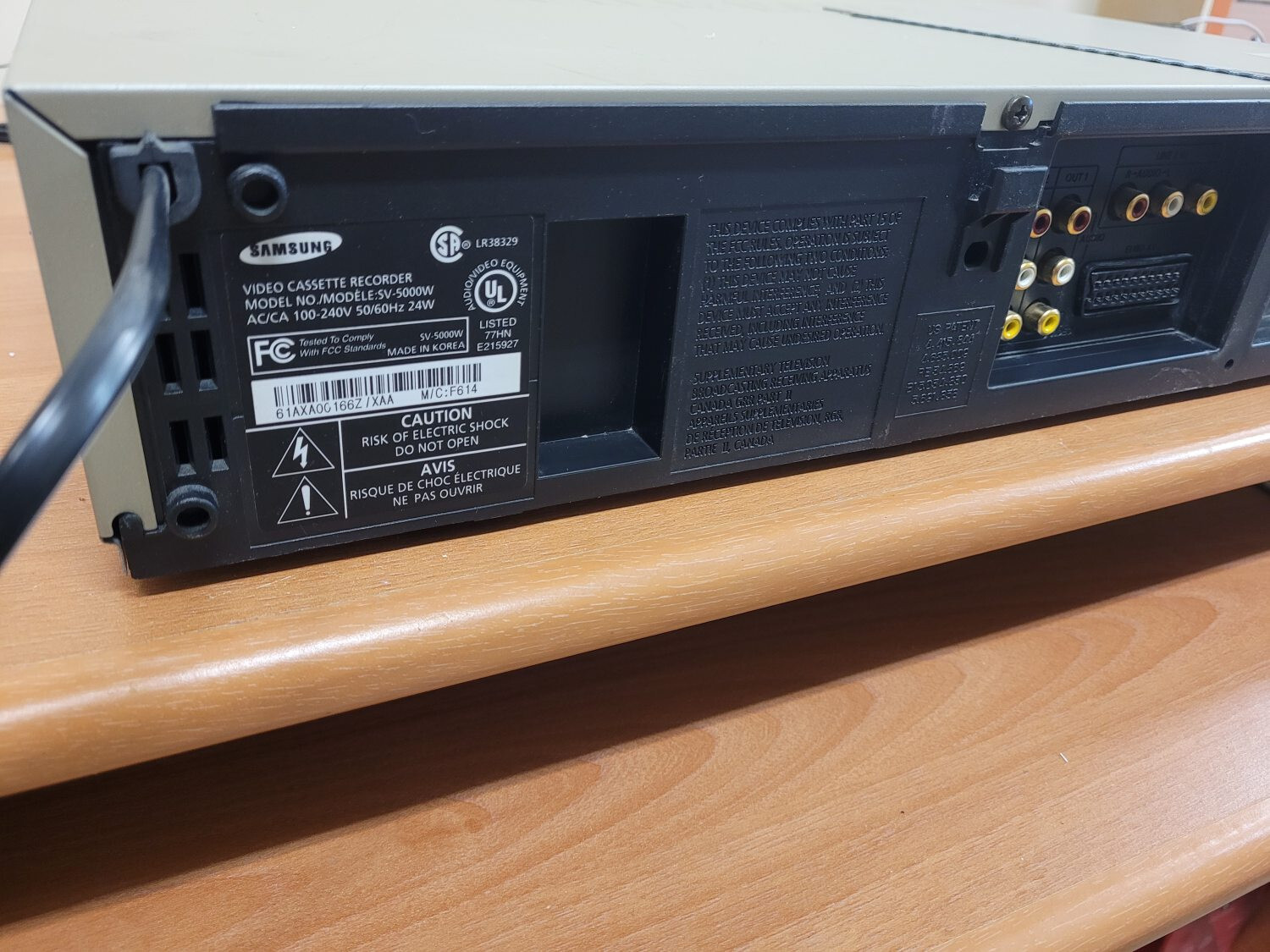 SAMSUNG SV-5000W World Wide Video VHS VCR PAL, SECAM, NTSC converter ...