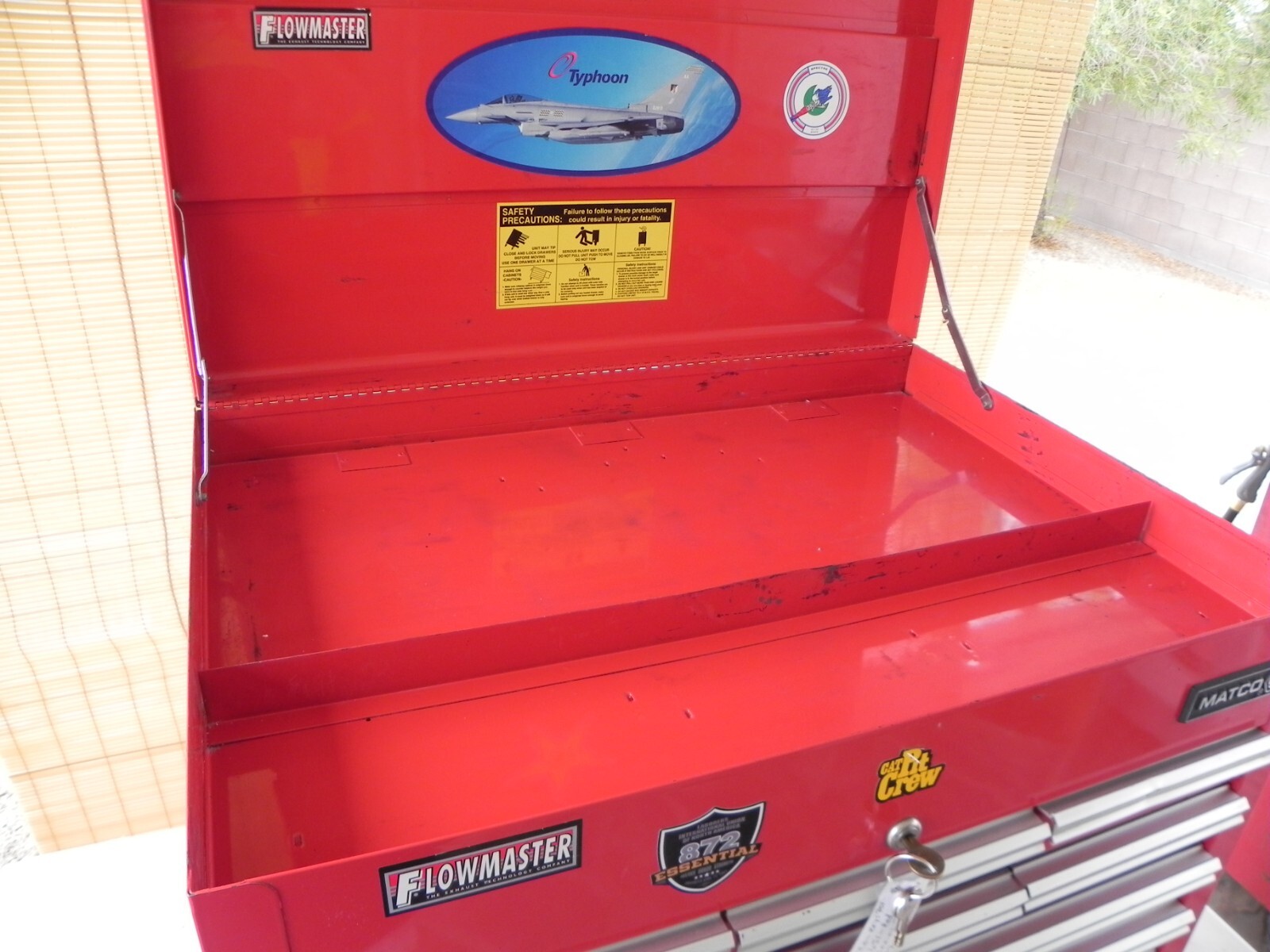 Vintage Matco MB651 EE Series 9 Drawer Heavy Duty Top Chest Red USA ...