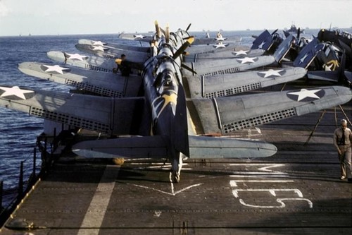 WW2 WWII Photo World War Two / US Navy SBD Dauntless Dive Bombers on ...