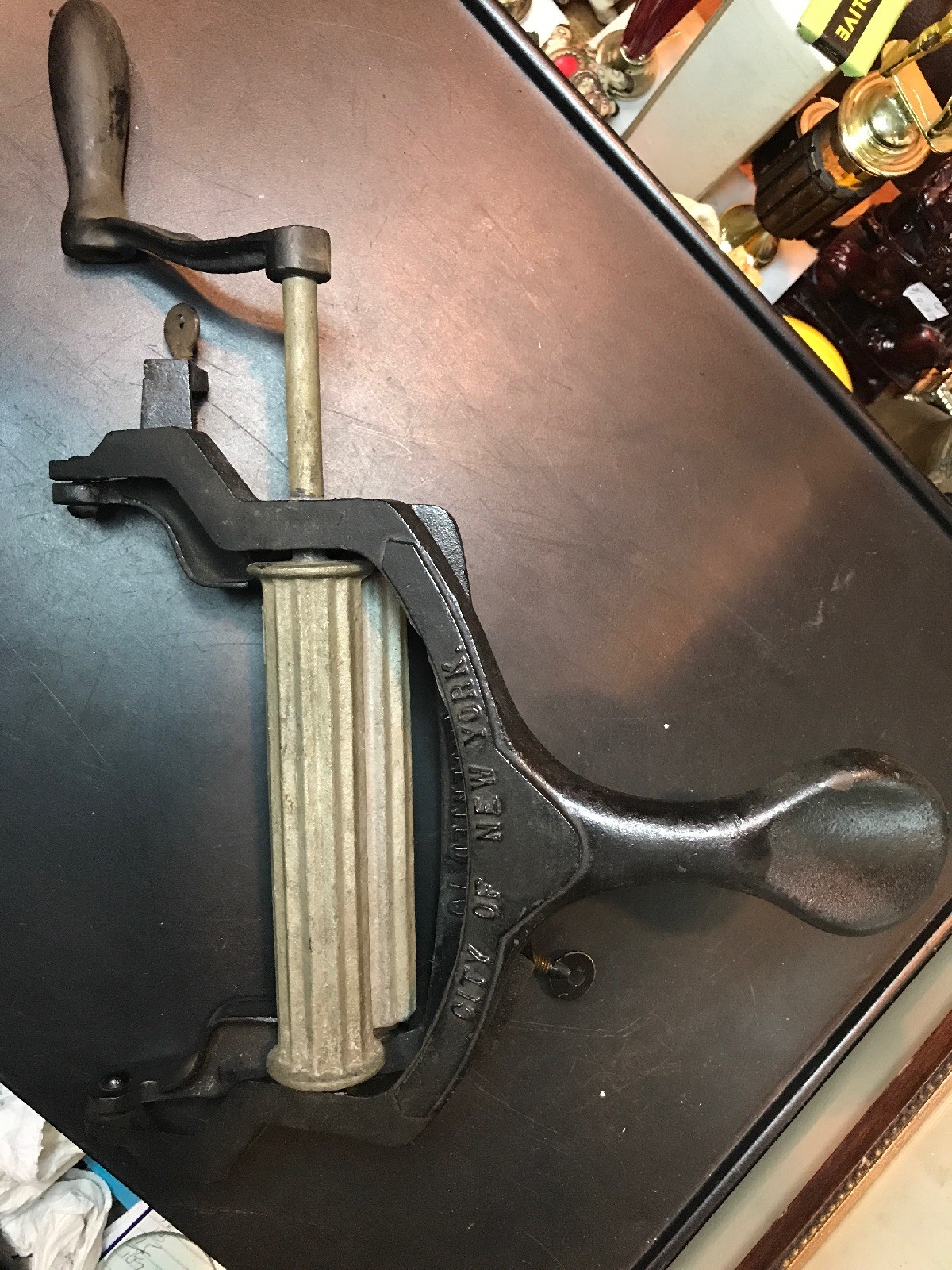 Antique Cast Iron Fluting/crimping Machine. Patented #70. City Of New ...