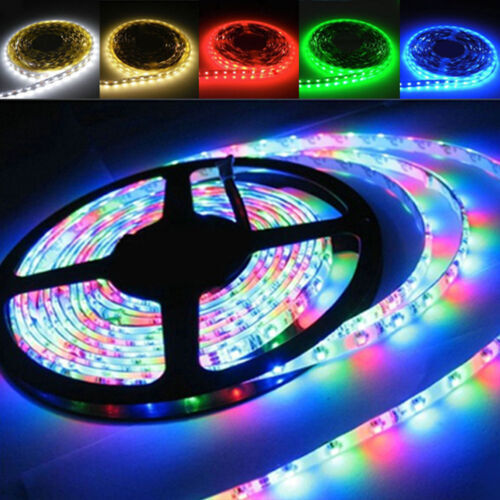 16ft LED Light Strip Roll Multicolor 16ft Flexible Tape RGB House/Car ...