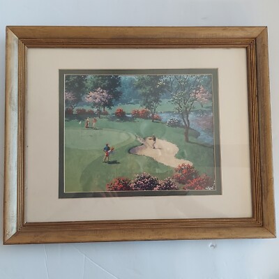 Art Sarnoff Lithograph Out Of The Sand Trap Golf 1991 Arthur A. Kaplan ...
