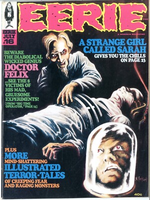 Eerie Magazine # 16 VERY FINE July 1968 Barry Rockwell cover art | eBay