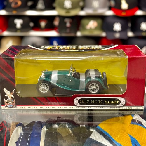 1/18 1947 MG TC Midget Green Road Signature Diecast Model Car | eBay