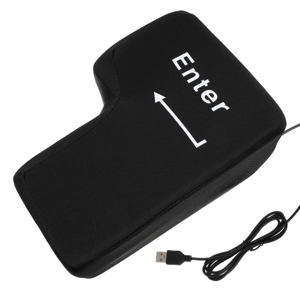 USB Stress Relief Nap Pillow Travel Work Giant Enter Pc Sized Key Big ...