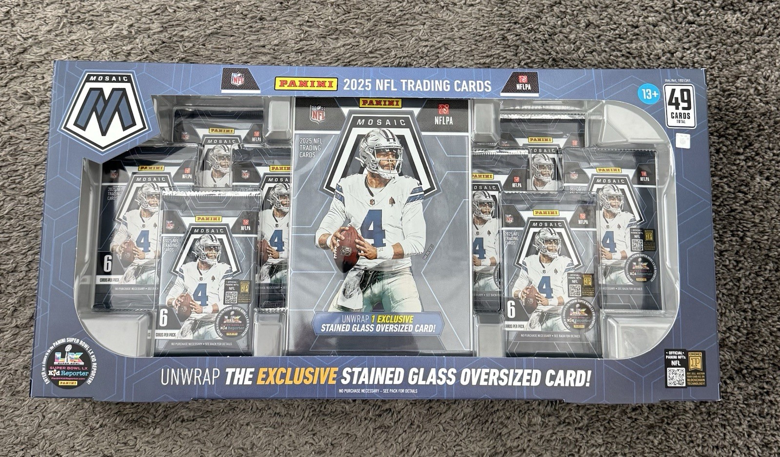 2025 Mosaic NFL Football Exclusive Costco Bundle Box - Sealed 🔥 Stained ...