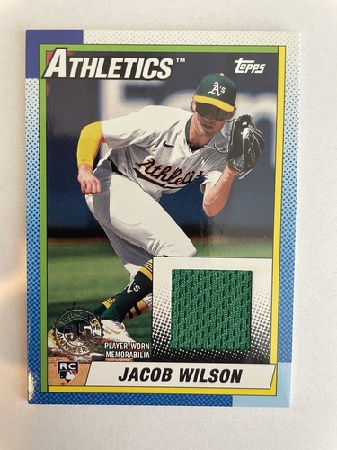 2025 Topps Series 2 Jacob Wilson 1990 Topps Baseball Relic Rookie Card ...