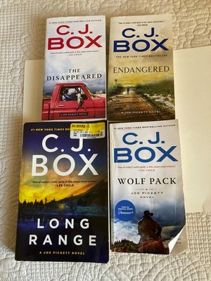 Lot of 4 CJ Box Joe Pickett Paperback Books - Long Range,Endangered ...