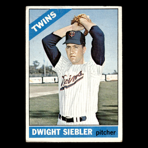 Dwight Siebler #546 1966 Topps HIGH NUMBER Minnesota Twins Baseball ...