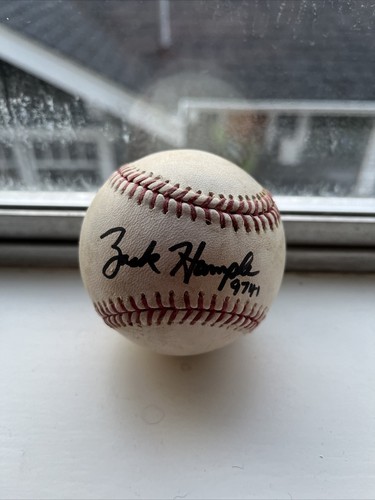 Zack Hample Autographed Signed Official League Baseball w/9741 | eBay