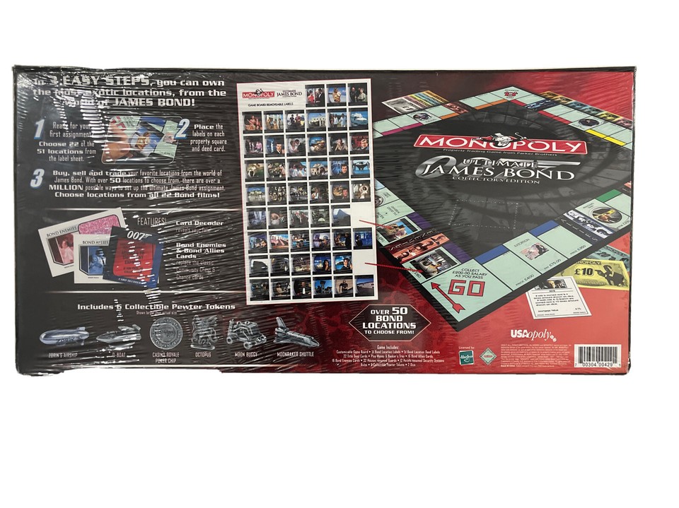 The Ultimate James Bond 007 Monopoly Game Collectors Edition New ...