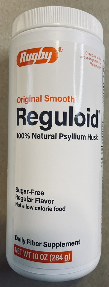 NEW RUGBY REGULOID LAXATIVE POWDER SUGAR FREE REGULAR FLAVOR 10oz (2 ...